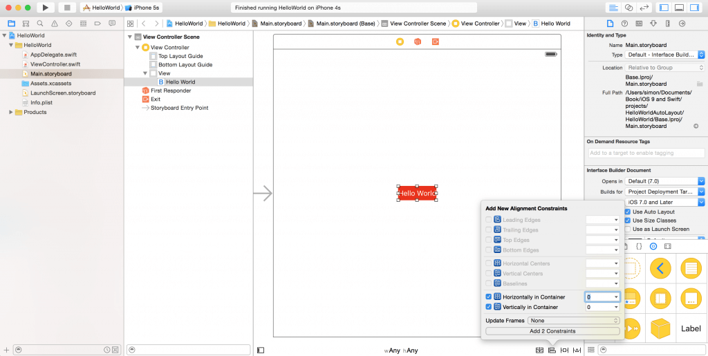 Swift 新手系列之三：Auto Layout 介紹