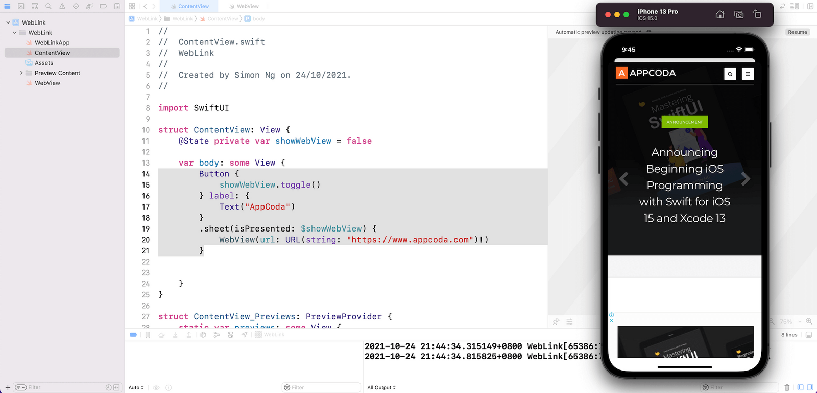 使用 WKWebView 簡單地在 SwiftUI 顯示 Web Page 使用 WKWebView 簡單地在 SwiftUI 顯示 Web Page